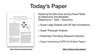 Taskonomy: Disentangling Task Transfer Learning -- Scouty Meetup 2018 Feb., 14th | PPT | Free ...