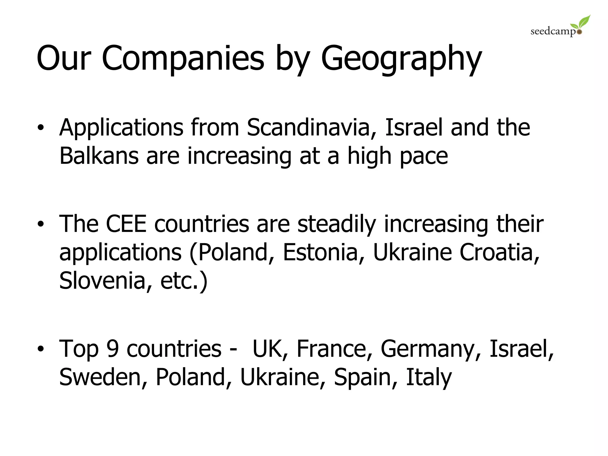 SeedCamp Overview TISEE | PPT