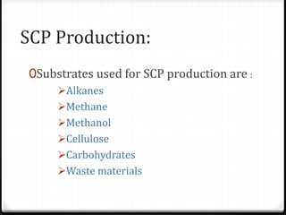 Single Cell Protein(SCP) | PPT