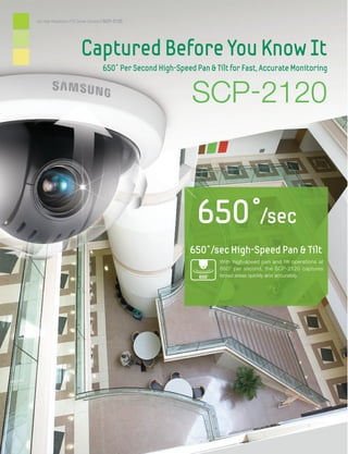 Samsung Techwin SCP-2120 Data Sheet | PDF