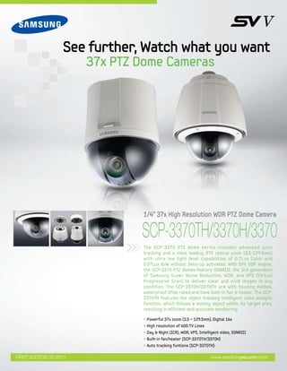 Samsung Techwin SCP-3370 Data Sheet | PDF | Cameras and Camcorders ...