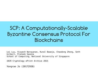 SCP | PPT | Free Download