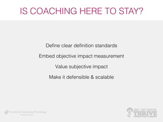 Coaching Maturity Model and the Evolution of Coaching | PPT