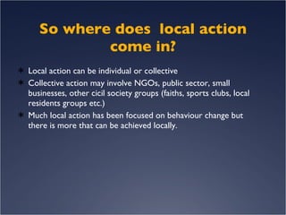Scp And Local Action | PPT | Environment | Science