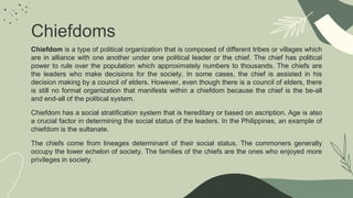 Social, Cultural and Political Institutions | PPTX