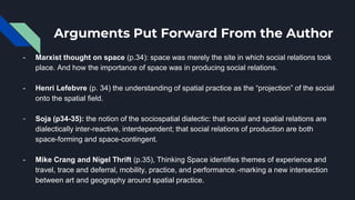 Space, place and site in critical spatial arts practice | PPTX