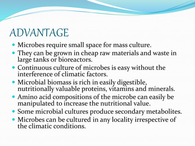 SCP (single cell protein) production | PPTX