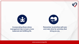 Stress Management Tips for a healthy lifestyle | PPTX