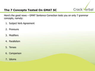 GMAT Sentence Correction Handbook (1/5) | PPT