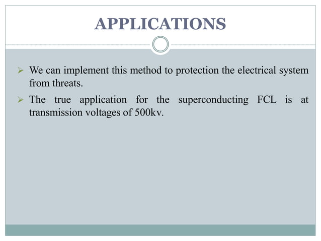 Surge current protection using super conductors | PPTX | Physics | Science