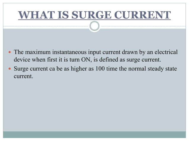 Surge current protection using super conductors | PPTX | Physics | Science