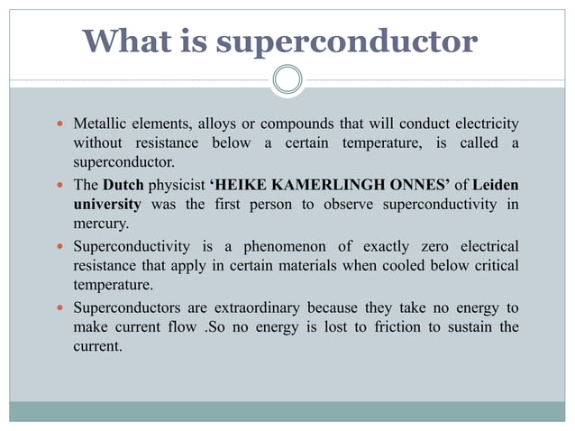 Surge current protection using super conductors | PPTX | Physics | Science
