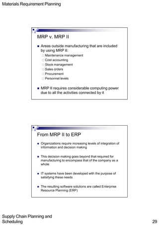Scps -materials_requirements_planning | PDF