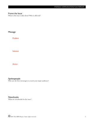 Communication Strategy Template | PDF