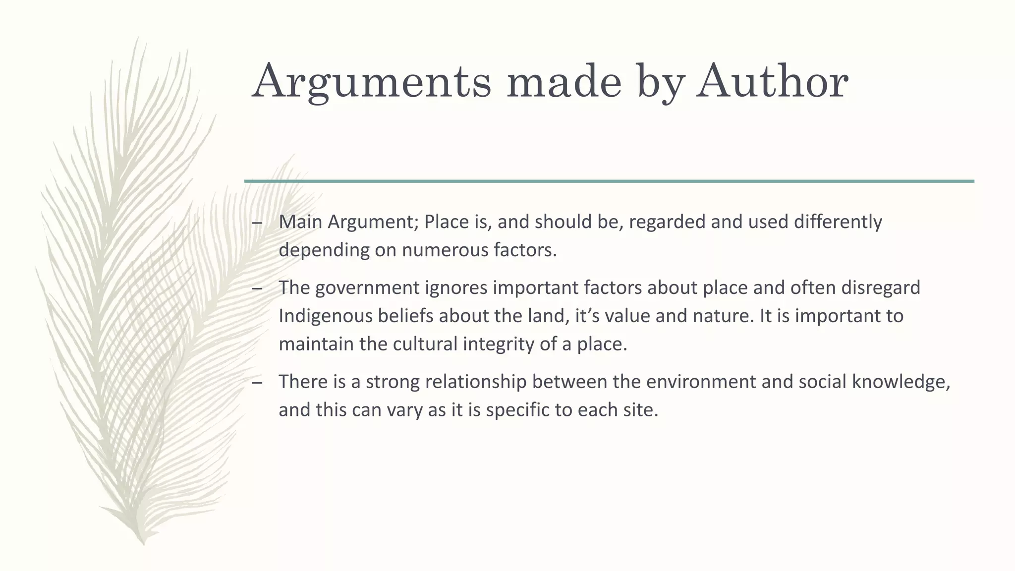 Indigenous Approaches to Place | PPT