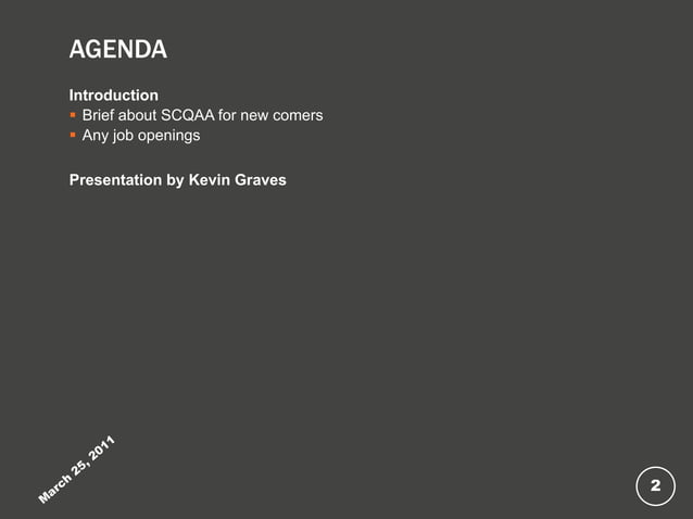 Scqaa sf scrum presentation - final | PPT