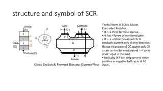 SCR, Diac, Triac, UJT, Transistor | PPTX