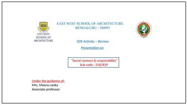 social connect and responsibilities 3rd semester | PPTX