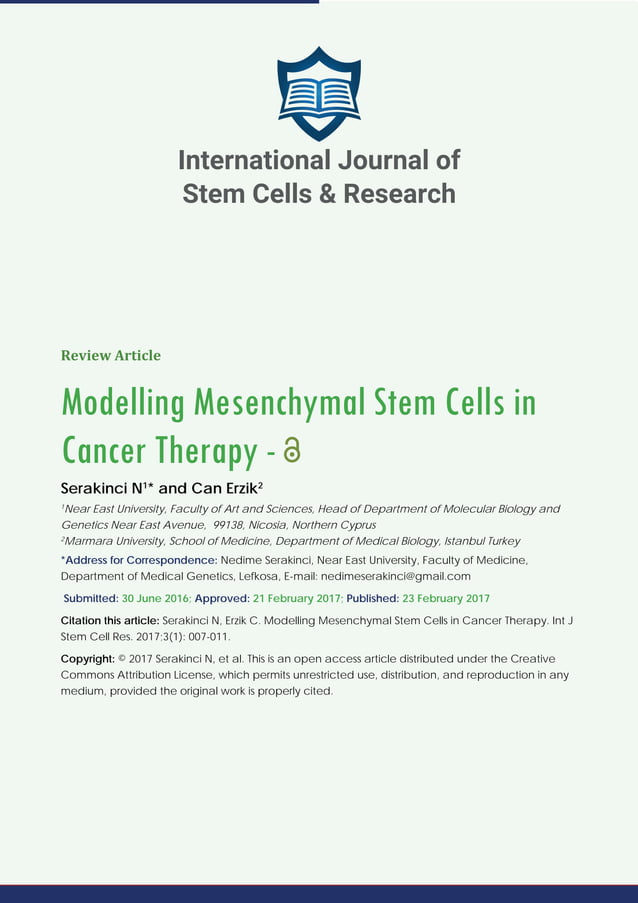 International Journal of Stem Cells & Research | PDF