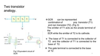 SCR~ Two Transistor Analogy | PPTX