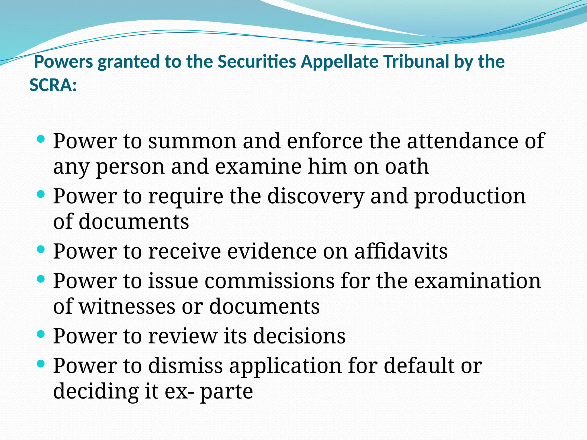 SCRA ACT 1956 Security Market Operation.pptx | Business | Business and ...