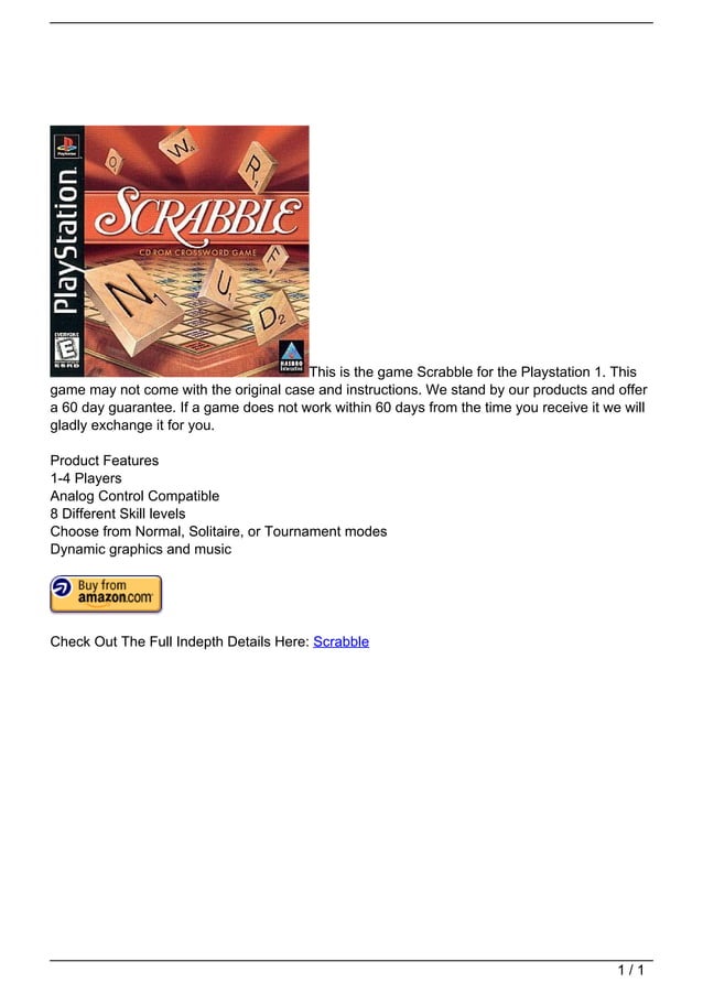 Scrabble | PDF
