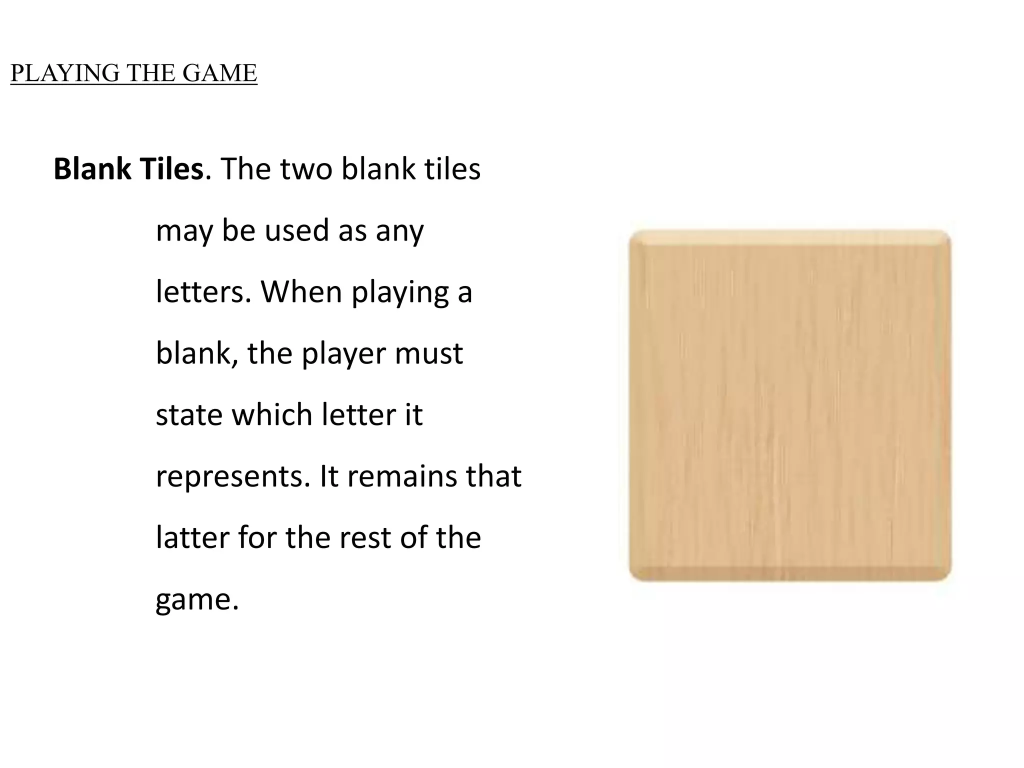 Scrabble game | PPTX