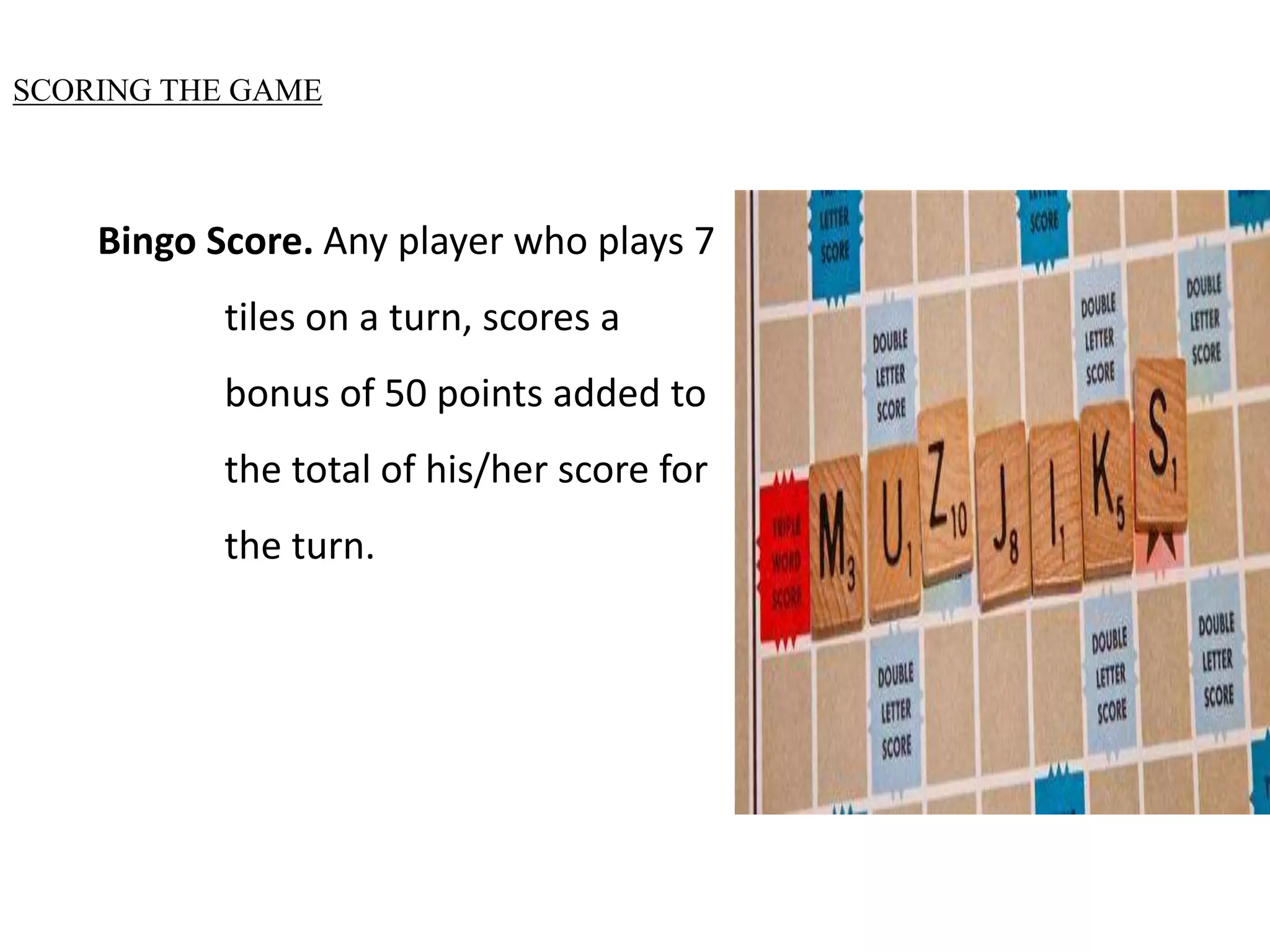 Scrabble game | PPTX