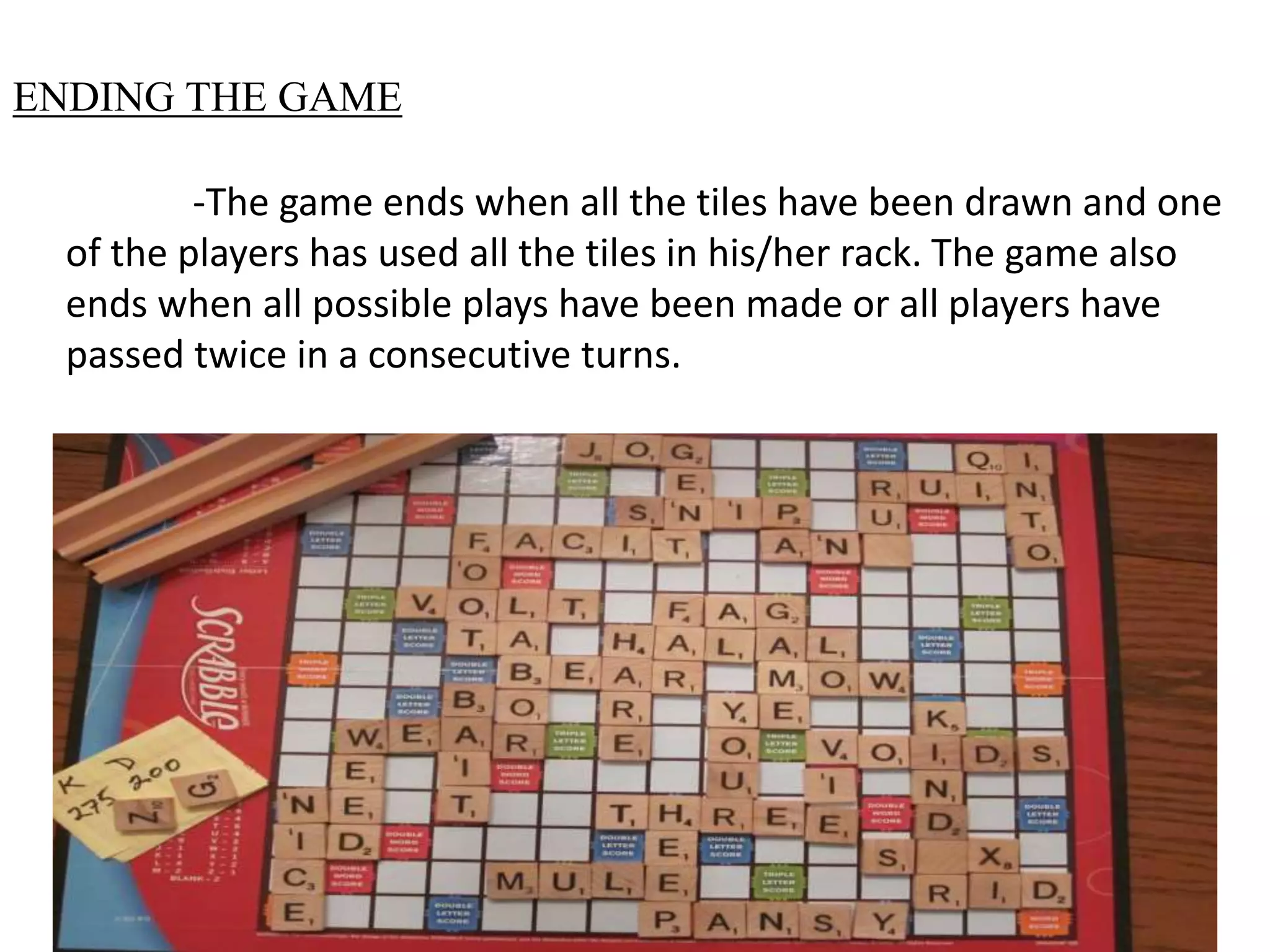 Scrabble game | PPTX