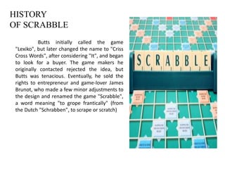 Scrabble game | PPTX