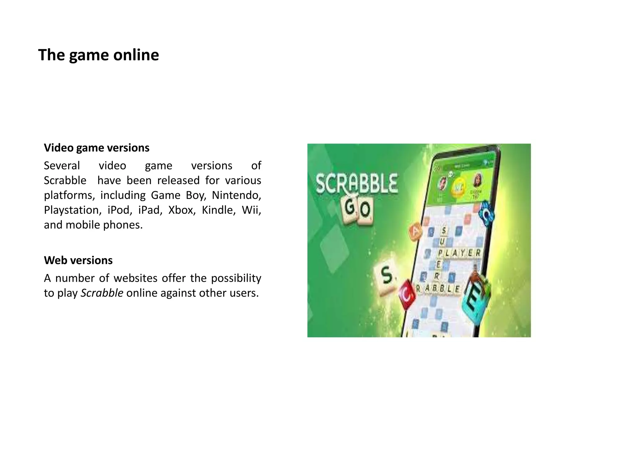 Scrabble presentation | PPTX