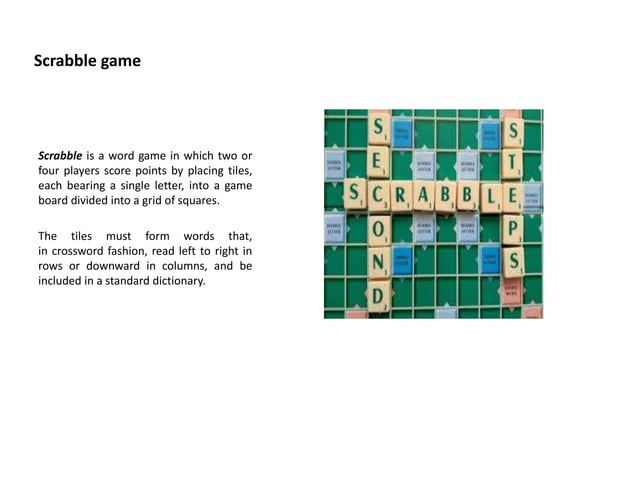 Scrabble presentation | PPTX