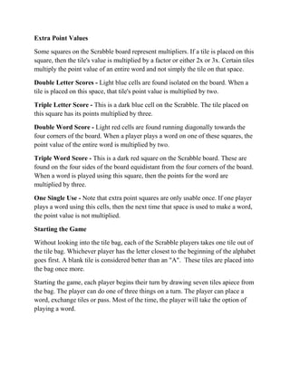 Scrabble rules | DOCX