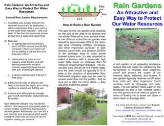 SC: Rain Garden Brochure | PPT