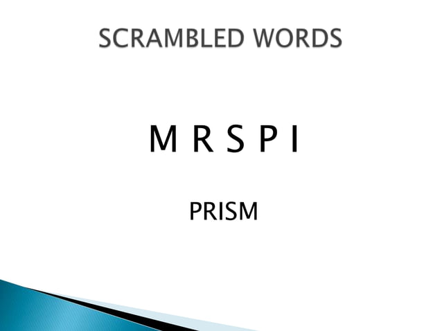 Scrambled words | PPTX