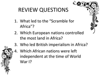 Scramble for Africa | PPT | Africa Travel | Travel Locations
