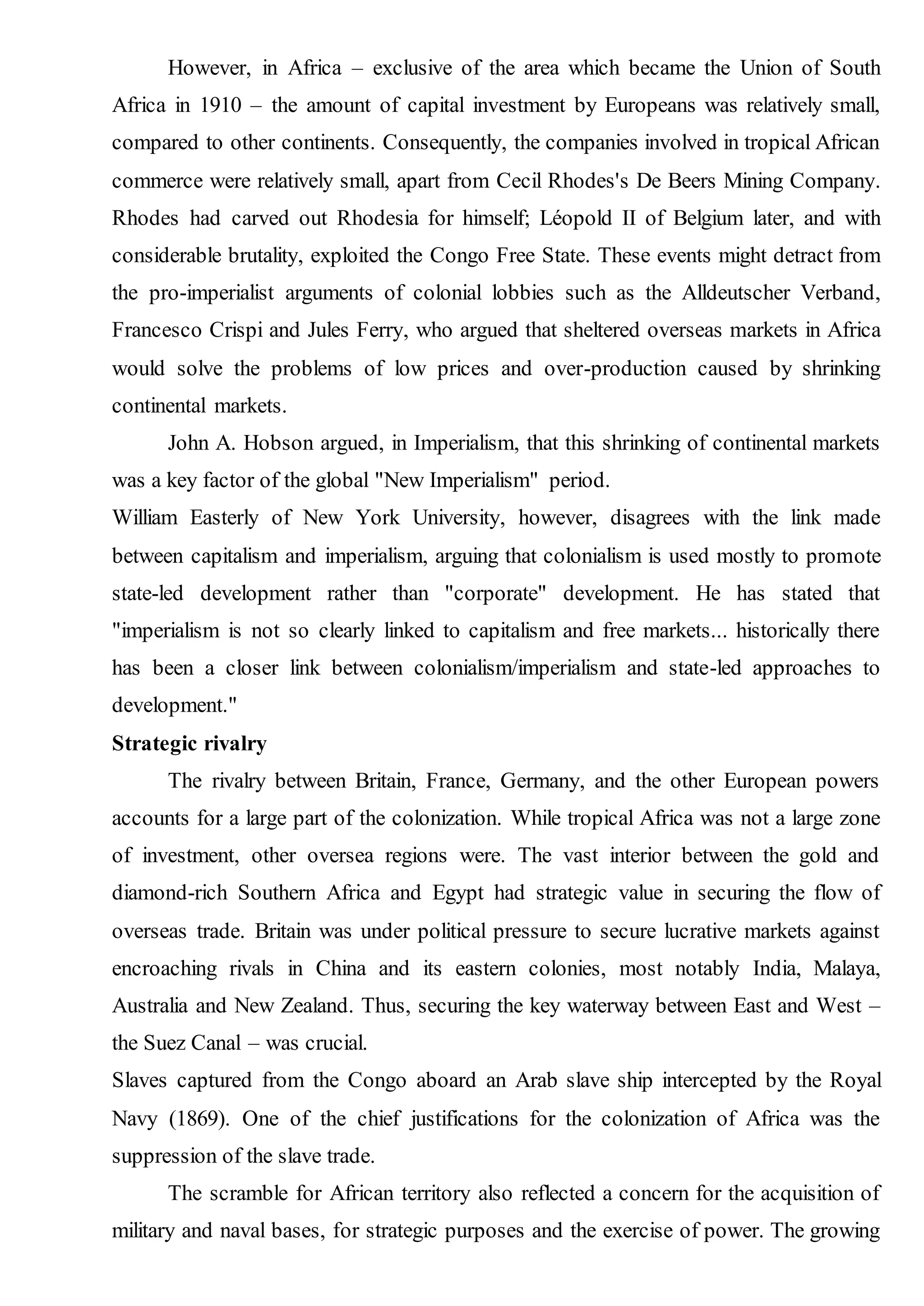 Scramble for africa | DOCX