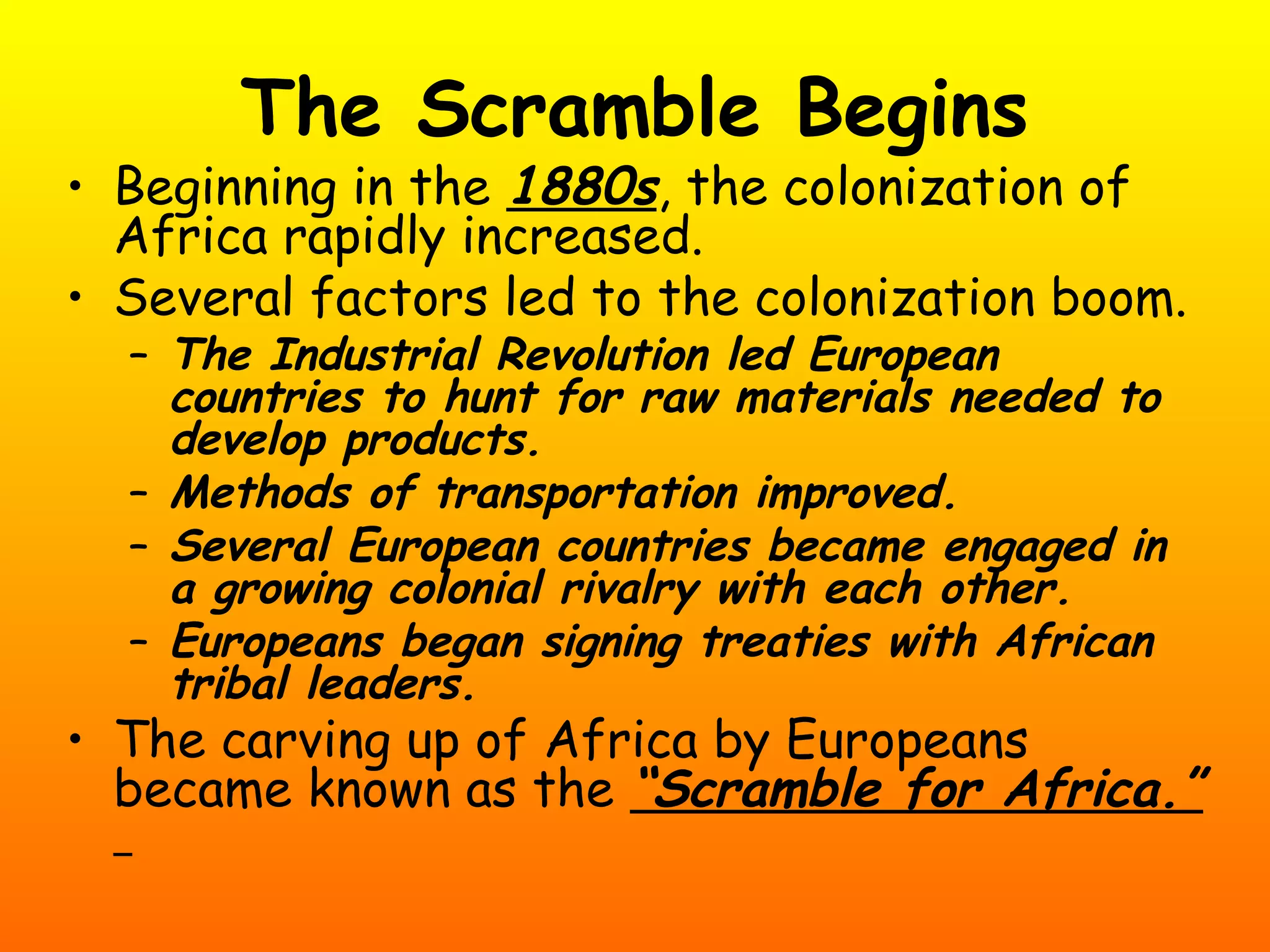 Scramble for africa th | PPT