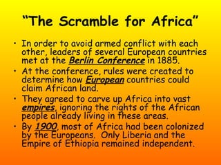 Scramble for africa th | PPT