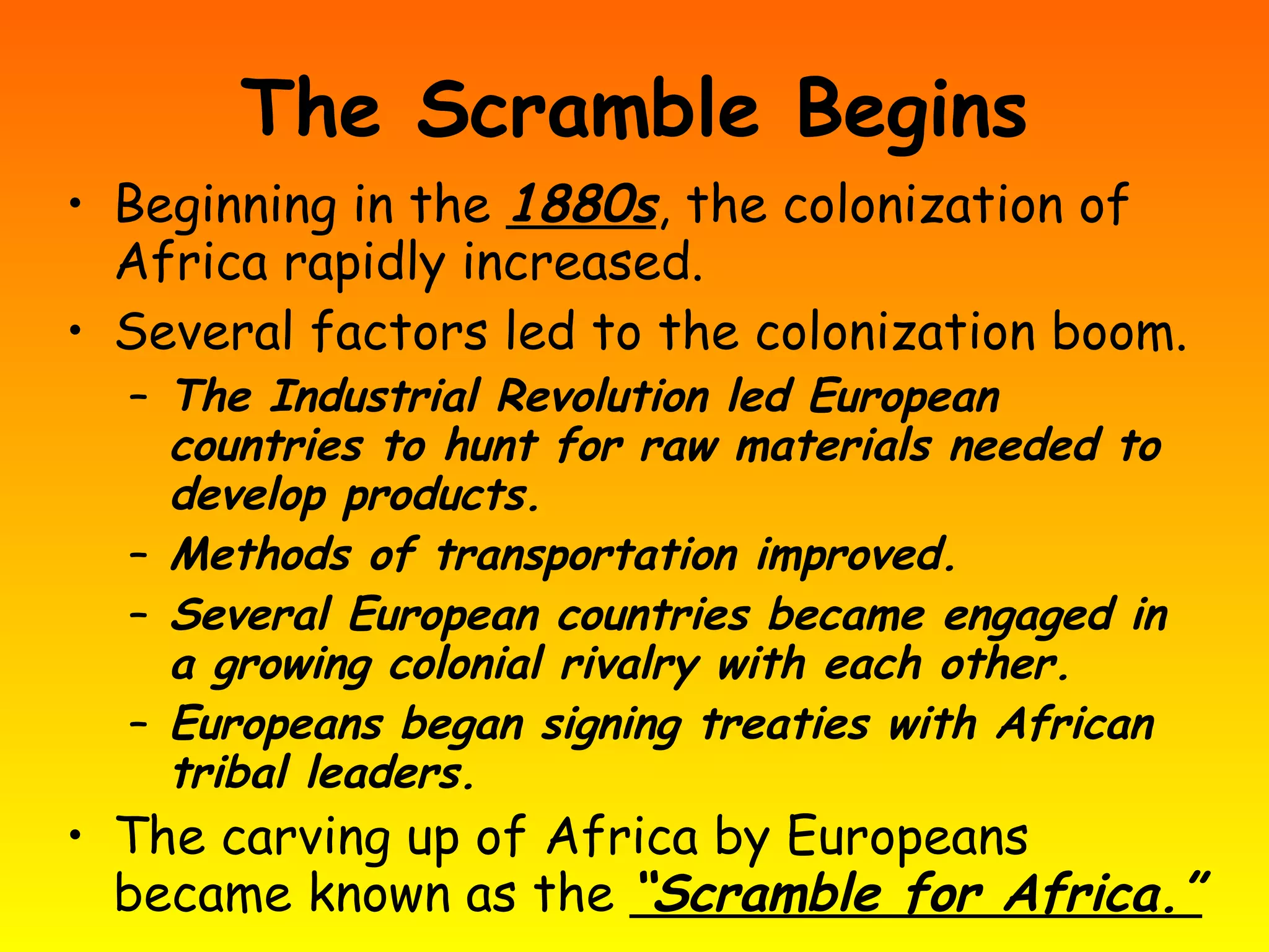 Scramble for africa th | PPT