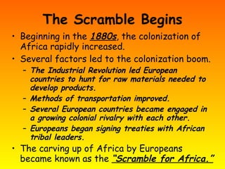 Scramble for africa th | PPT