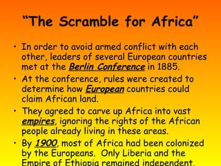 Scramble for africa th | PPT