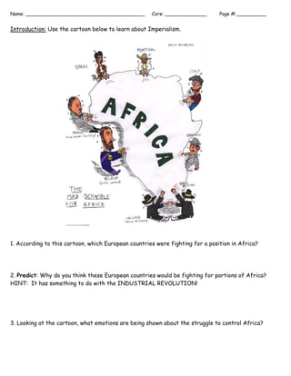 Scramble for africa 2013 | DOCX