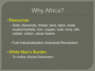 Scramble for Africa & Berlin Conference | PPTX