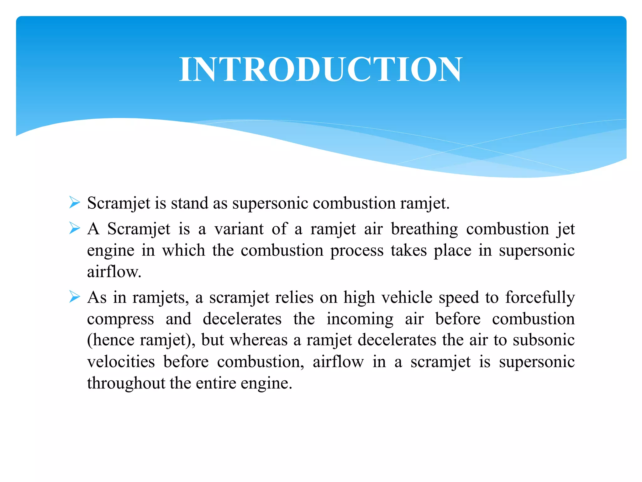 Scramjet engine by ggu student | PPTX