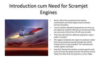 Scramjet engines | PPTX