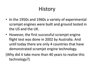 Scramjet engines | PPTX