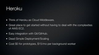 Rapidly Building and Deploying Scalable Web Architectures | PPT