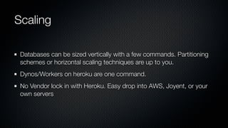 Rapidly Building and Deploying Scalable Web Architectures | PPT