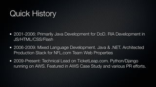 Rapidly Building and Deploying Scalable Web Architectures | PPT